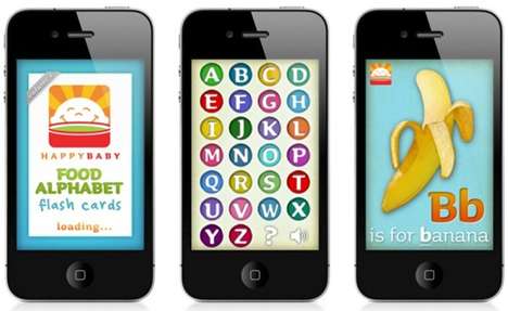 Infant iPhone Apps : HAPPYBABY First Alphabet Flash Cards
