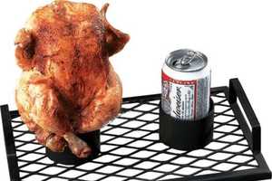 Boozy Cooking Equipment : Beer Can Chicken Cooker