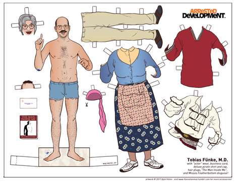 DIY Cult Character Cut-Outs : Arrested Development Paper Dolls