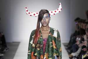 Horned Model Runways : Bas Koster Fashion Show