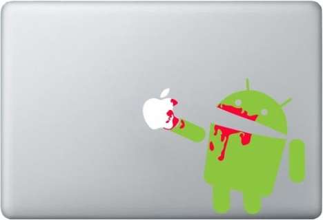 Gory Gadget Stickers : android-eating decal