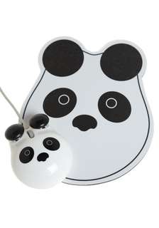 Animalistic Peripherals : Panda Points Mouse and Pad Set