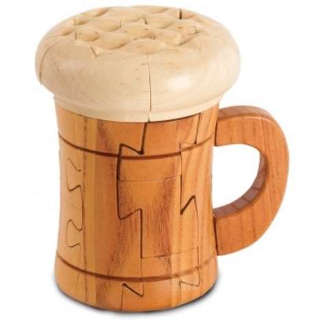 Boozey 3D Puzzles : Wooden Beer Mug Puzzle