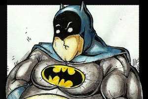 Overweight Superhero Illustrations : Fat Superheroes