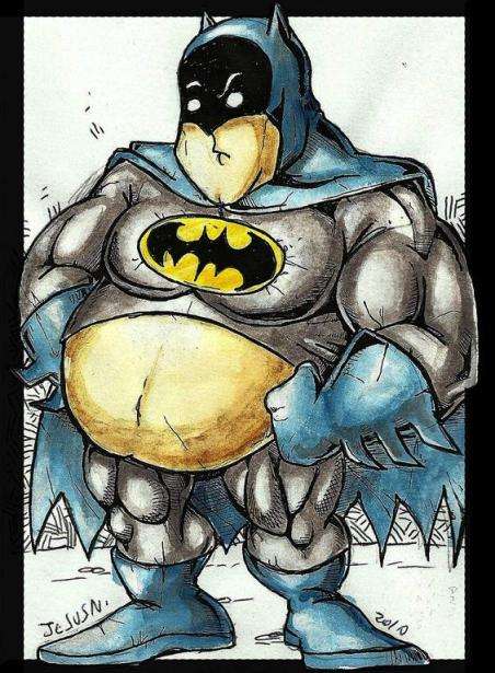 Overweight Superhero Illustrations : Fat Superheroes