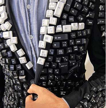 Keyboard Tuxedos : computer keys jacket