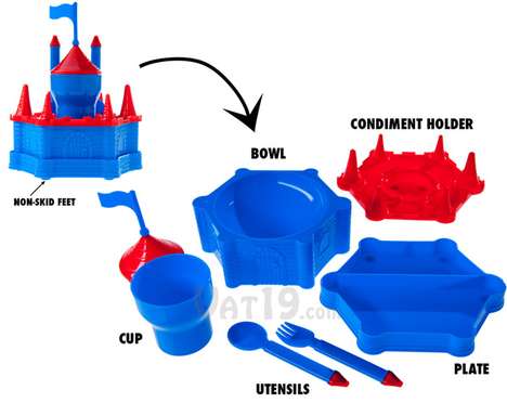 Playful Palatial Plates : Castle Dinner Set