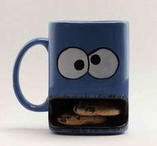 Gobbling Cookie Mugs : cookie monster cup