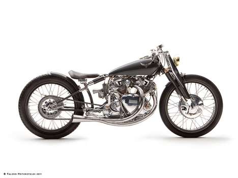 Classic Metal Motorcycles : Black Falcon