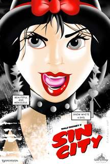 Sensual Cartoon Heroines : Sin City Disney Princess Posters