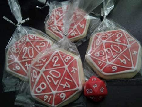 Geeky Boardgame Treats : D20 Cookies