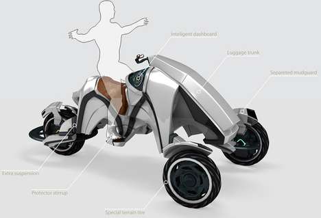Formidable Futuristic ATVs : Saddle Electric ATV