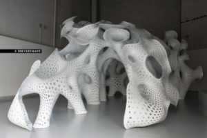 Porous Coral Sculptures : NonLin-Lin Pavilion