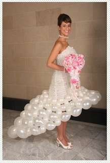 Inflated Bridal Dresses : Balloon Wedding Gowns