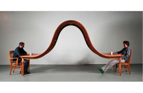 Undulating Dinner Tables : Dining Table by Michael Beitz