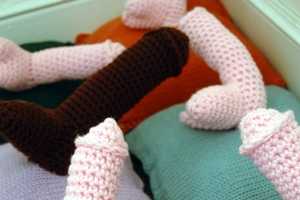Crocheted Phallic Pillows : KnittingKneedle Etsy
