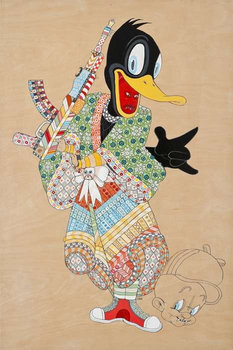 Cartoon Samurai Portraits : Ferris Plock