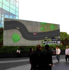 Digital Driving Apps : Screach Interactive Billboard Game