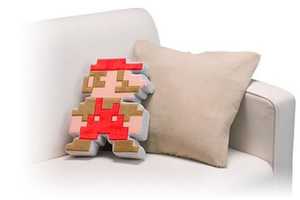 8-Bit Couch Cushions : Pixelated Mario Pillow