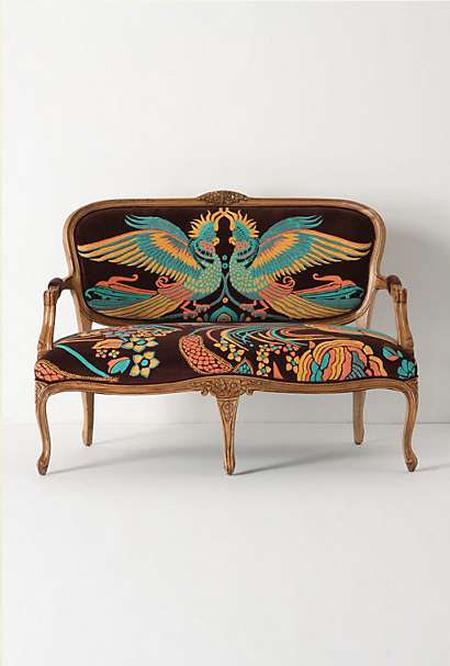 Regal Rooster Seating : Louisa Settee by Catherine Martin