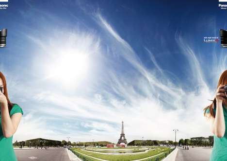 Clever Split-Profile Ads : Panasonic Wide-Angle Lenses