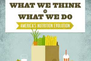 Healthy Diet Infographics : Americas Nutrition Evolution