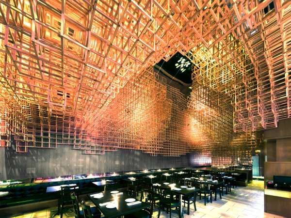 Jenga-Inspired Eateries : Innuendo Restaurant by Bluarch Architecture
