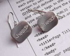 Crafty Code Jewelry: These HTML Earrings from Etsy User ...