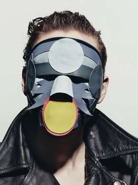 Minimalist Murder Masks : leather masks by peter phillips