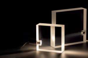 Clear Square Block Lighting : ToFU Table Lamp