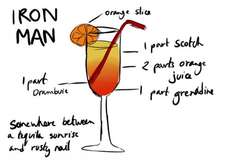 Comic Character Customized Cocktails : avengers inspired mixed drinks1