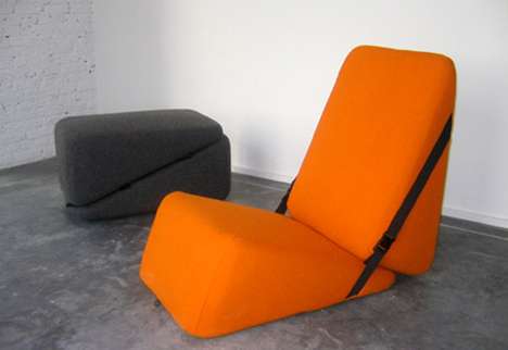 Belted Modular Seating : Popup Pouf