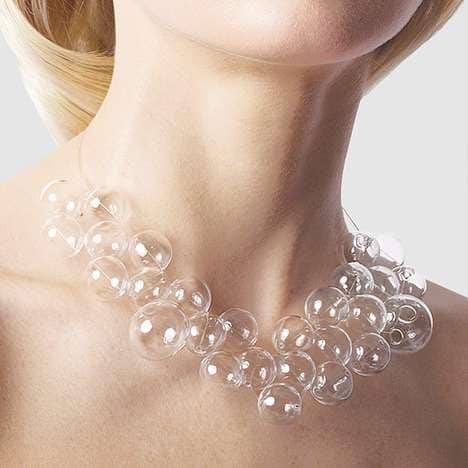 Globular Glass Jewelry : moma bubble necklace