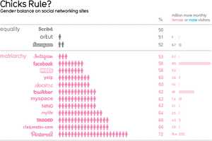 Social Media Gender Infographics : information is beautiful