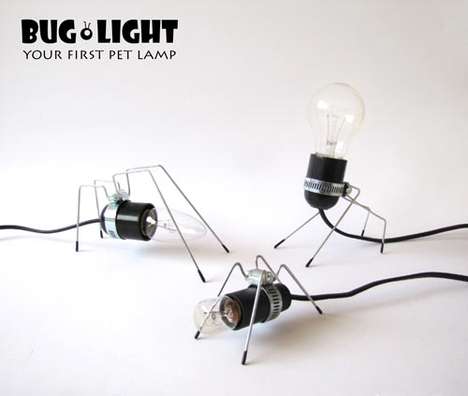 Insect-Inspired Light Fixtures : Bug Light Pet Lamp