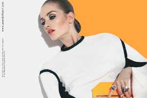 Bold Asymmetrical Fashion Ads : Peet Dullaert Fall 2012
