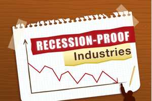 Unemployment Upside Charts : recession-proof industry infographic
