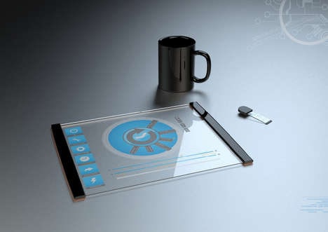 Clear Collapsible Computers : Thomas Laenner Transparent Tablet Concept
