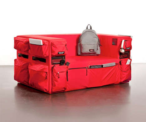 Camp-Like Couches : backpack sofa