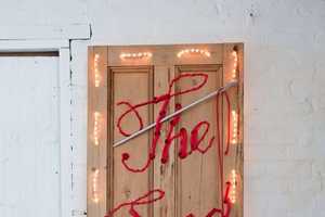 Textile Mash-up Artwork : embroidered graffiti