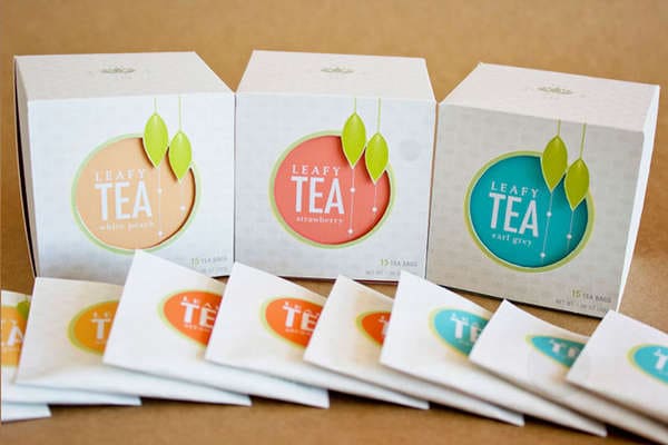 Winsome Windowed Cartons : Leafy Tea Packaging