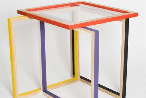 See-Through de Stijl Surfaces : De-Cubed Table