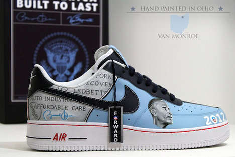 Presidential Re-Election Footwear : 2012 President Obama