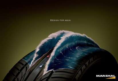 Tire Diorama Ads : Kumho Tires campaign