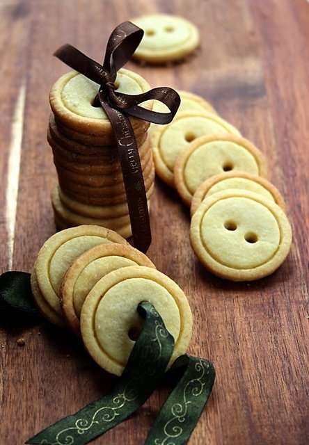 Cute Button Confections : button cookies