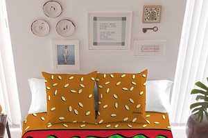 Fast Food-Inspired Bed Sheets : burger bedding