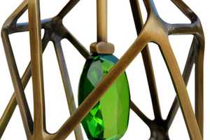 Crystal-Structured Lighting : Gem Table Lamp