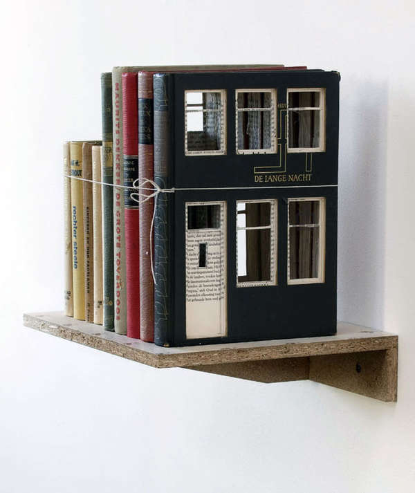 Book-Built House Decor : Book Art