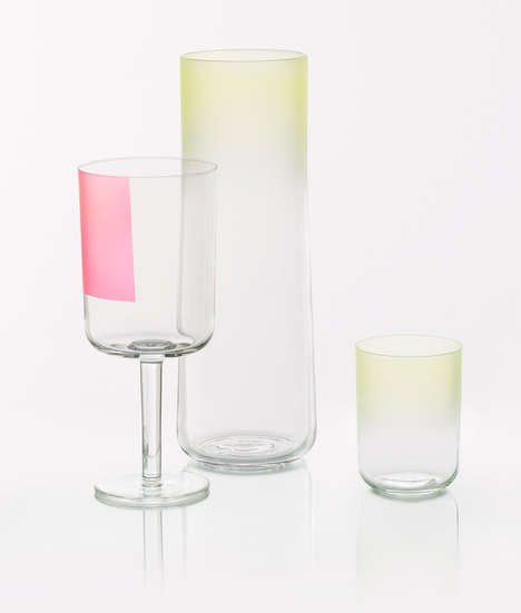 Minimalist Ombre Glassware : modern glassware