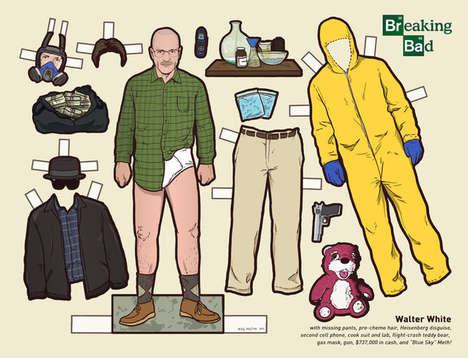 TV Drama Paper Figurines : breaking bad paper dolls